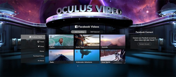 Oculus Video Adds A Facebook Video Tab