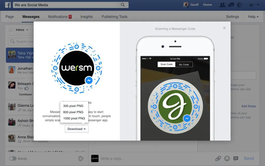 Messenger Codes For Brands Are Here, And They're Awesome