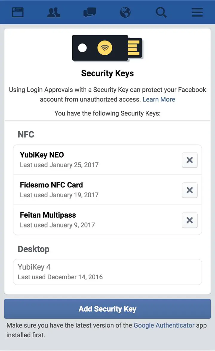 You Can Now Use A Security Key For Safer Facebook Logins