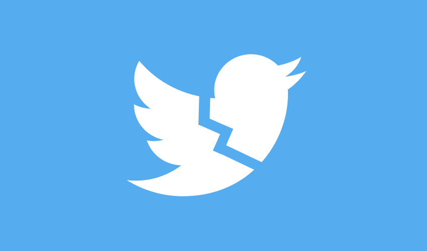 Cracked Twitter Logo