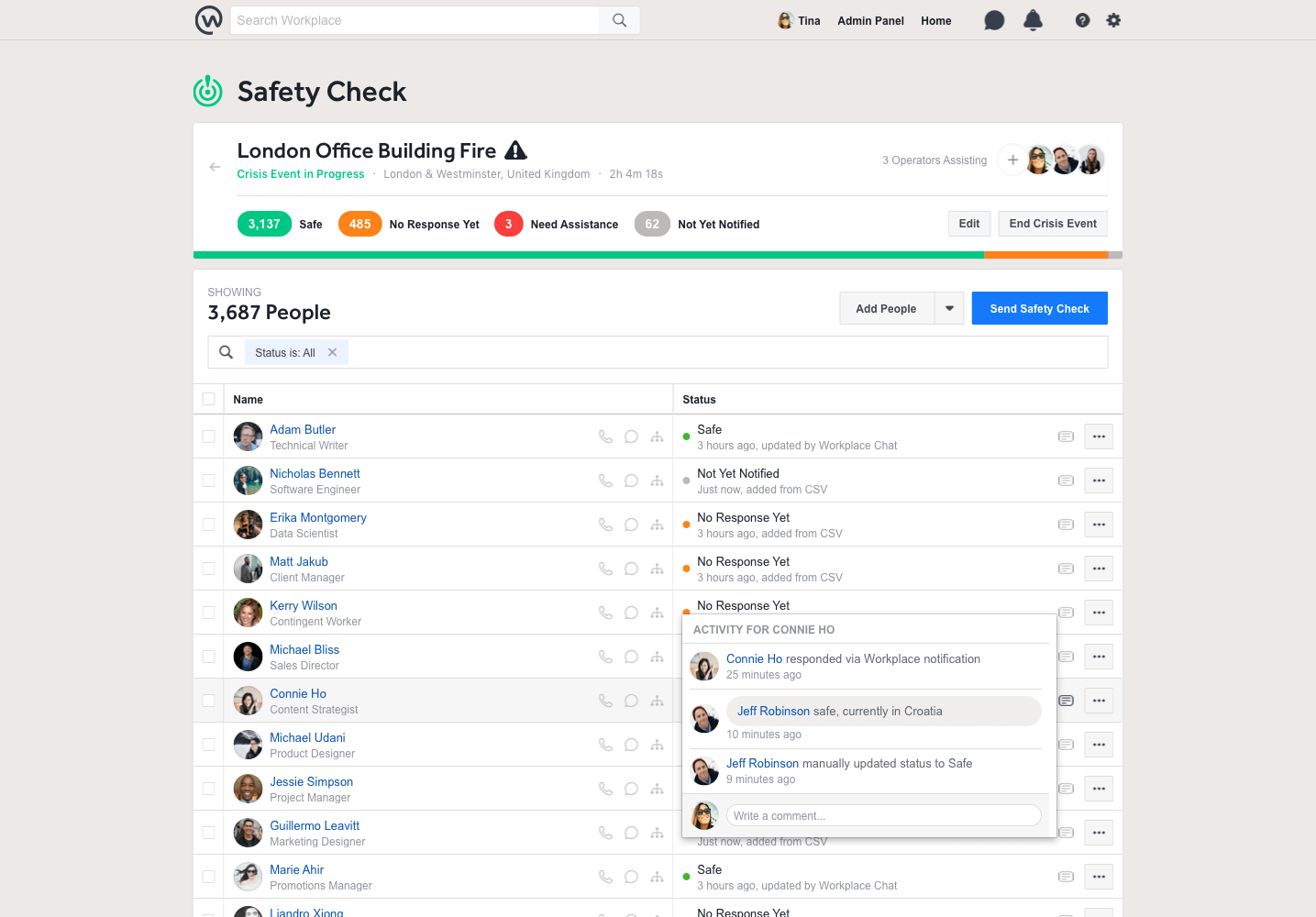 Facebook Brings Its Safety Check Feature To Workplace