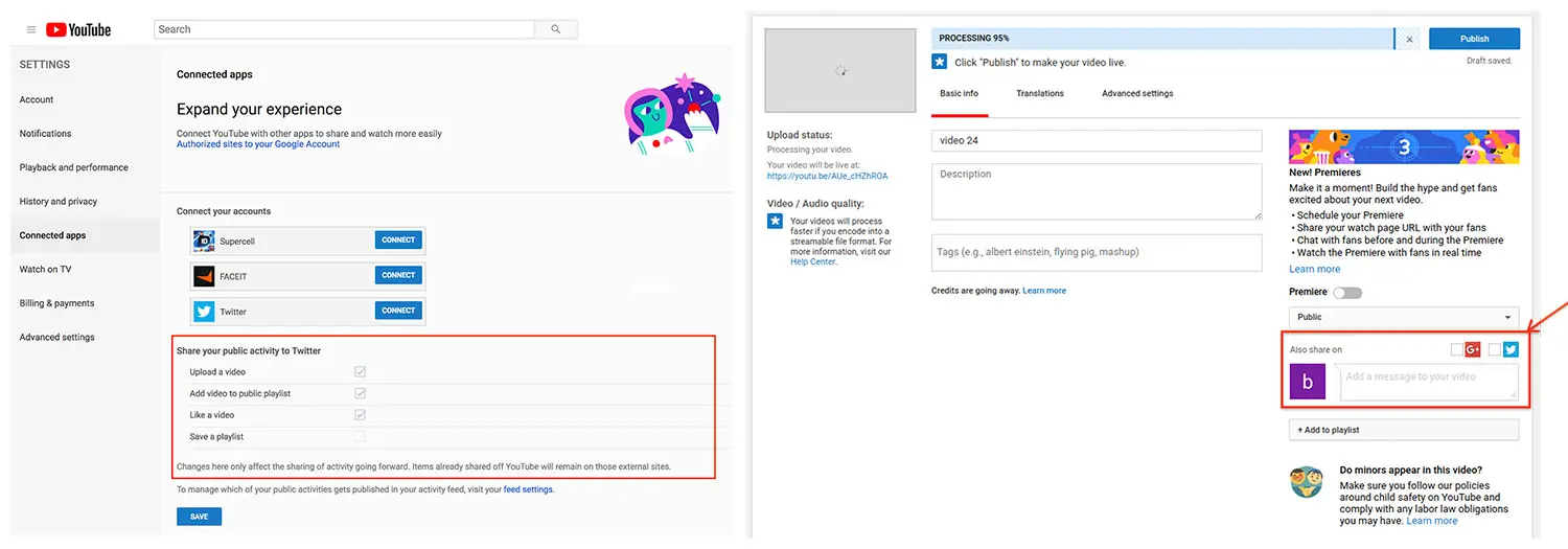 YouTube Is Removing Its Built-In Twitter And Google+ Automatic Sharing ...