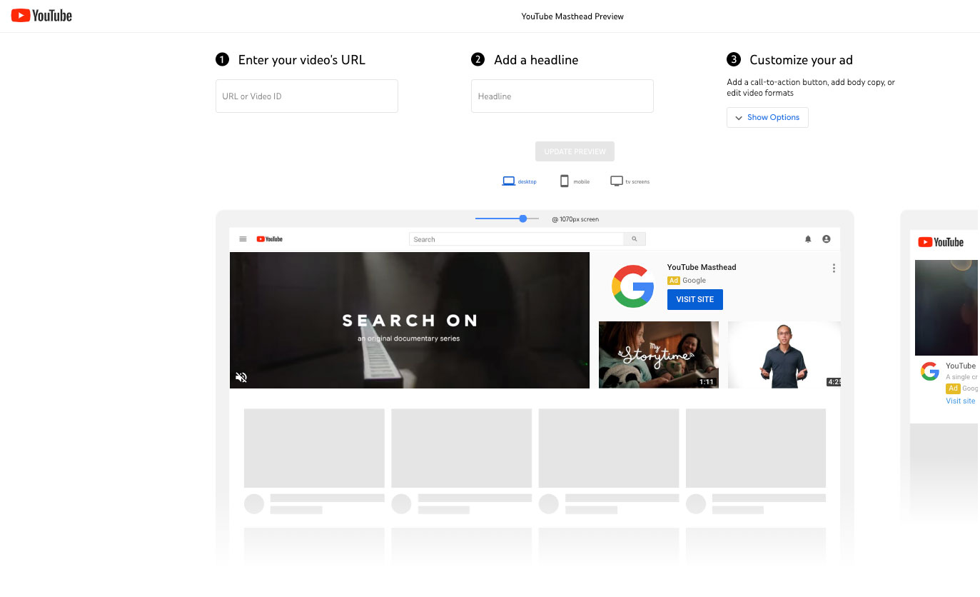 The YouTube Masthead Is Now Available On TV Screens For All Advertisers ...