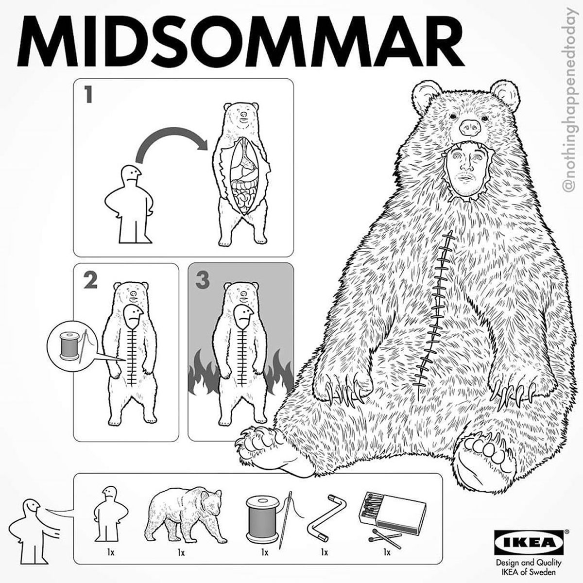 IKEA Instructions To Assemble Your Favorite Horror Characters