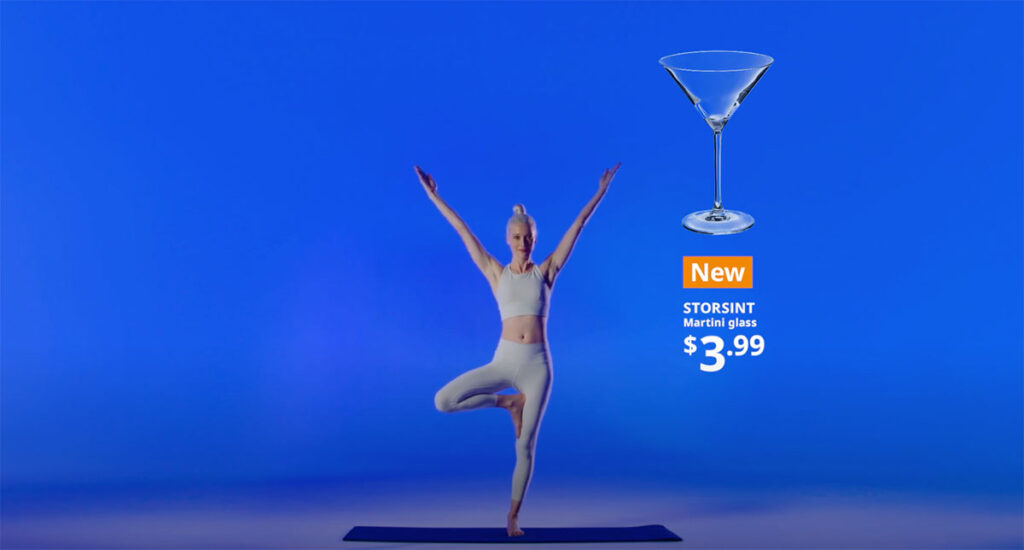 IKEA Recreates Yoga Poses To Promote Its Products