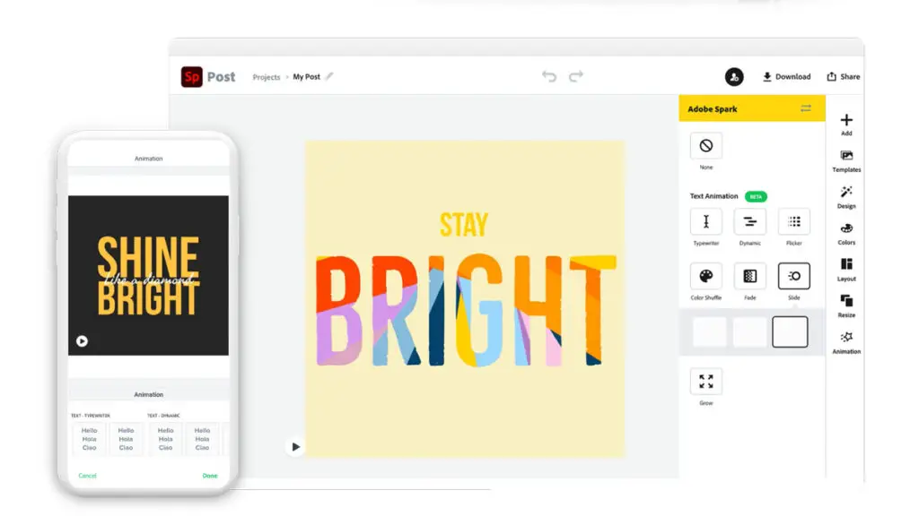 Adobe Spark Brings Its Graphic Animations Tool To The Web