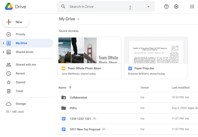 Google Makes It Easier To Find Shared Files On Drive