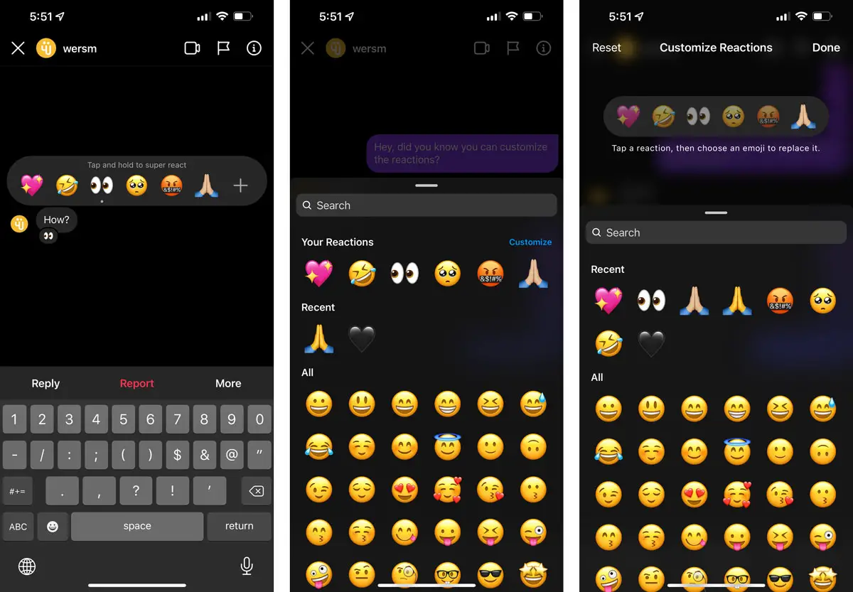 How To Customize Your Instagram Direct Reactions