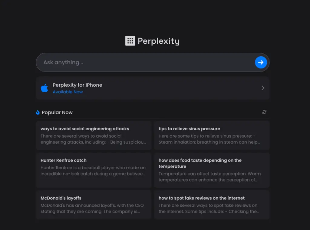 Perplexity AI: AI-Powered Search Engine Launches iOS App